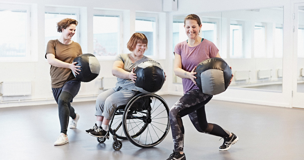 Friskis träning för dig som har en funktionsnedsättning